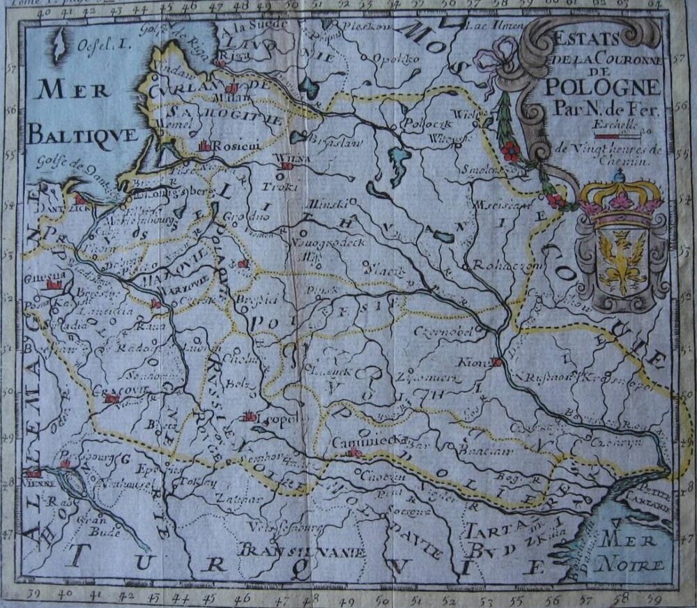 Карта Речи Посполитой, 1714 — Karty.by